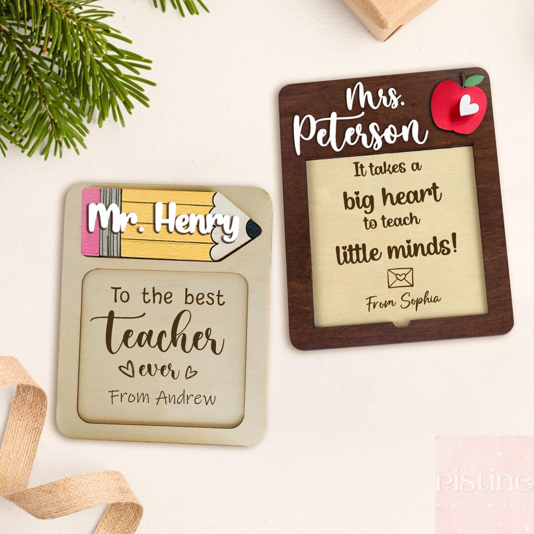 Custom Post It Note Holder, Sticky Note Holder, Teacher Appreciation ...