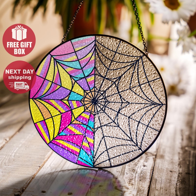 Wednesday Stained Glass Window - Etsy