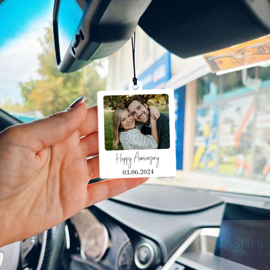 Personalized Photo Car Ornament, First Car Gift, Test Pass Gift, Custom ...