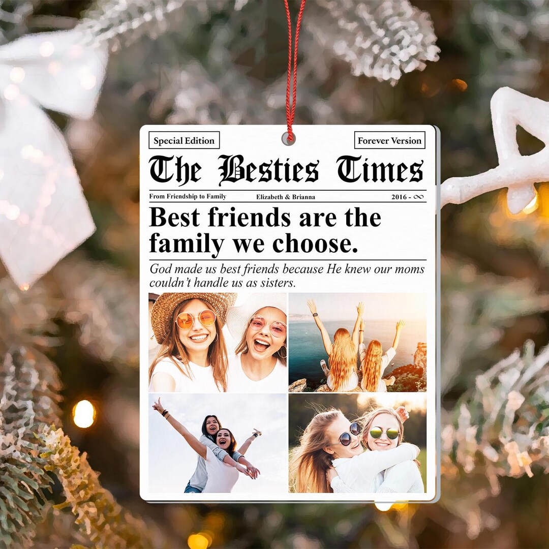 Friendship Gifts Newspaper, the BFF Times, Personalized Friends Besties ...