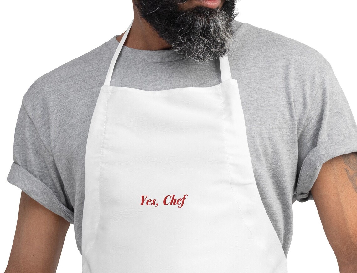 Yes Chef Apron (embroidered) - Etsy