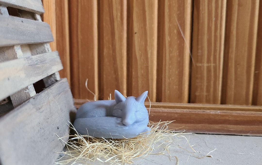 Celyn the Red Fox - Unpainted 1:9 Scale Dollhouse 3D Printed Resin ...