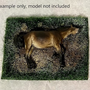 Micro Mini 1:32 Scale Grass Bases With Real Sand for Model Horse ...