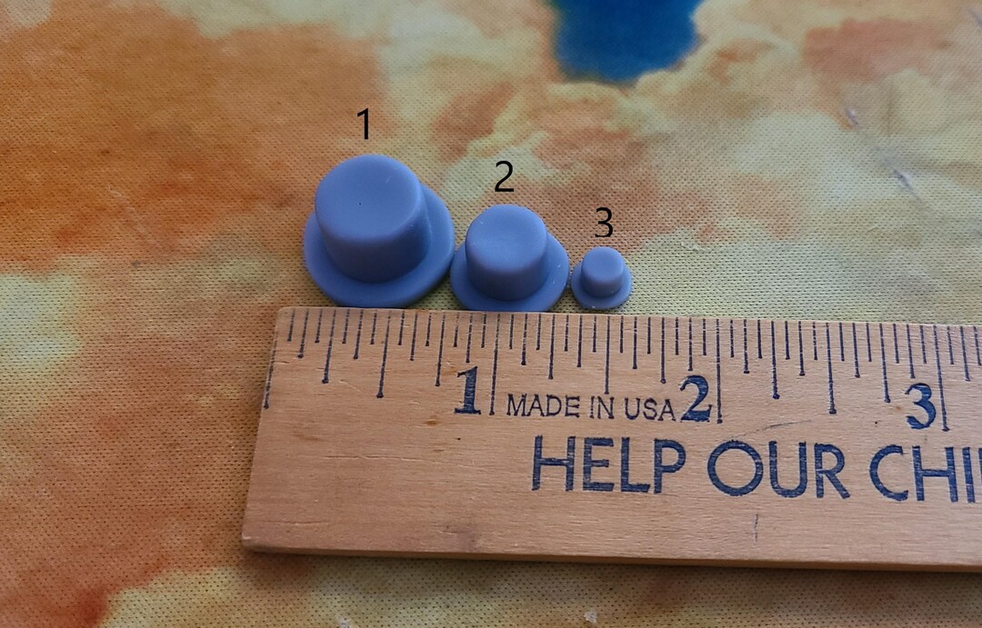 Tiny Top Hats - Various Sizes - Unpainted Miniature 3D Printed Resin ...
