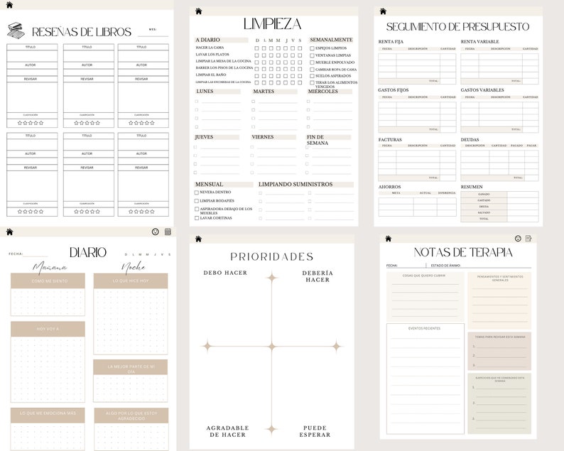 Digital Planner Spanish Agenda Digital Español 2025 Planificador ...