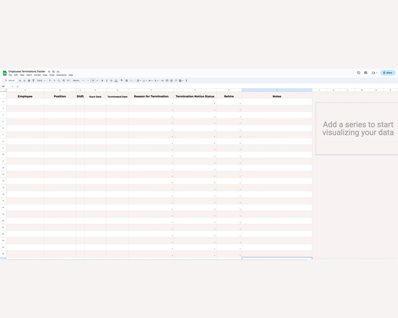 Employee Termination Spreadsheet Tracking Sheet for Terminations Human ...