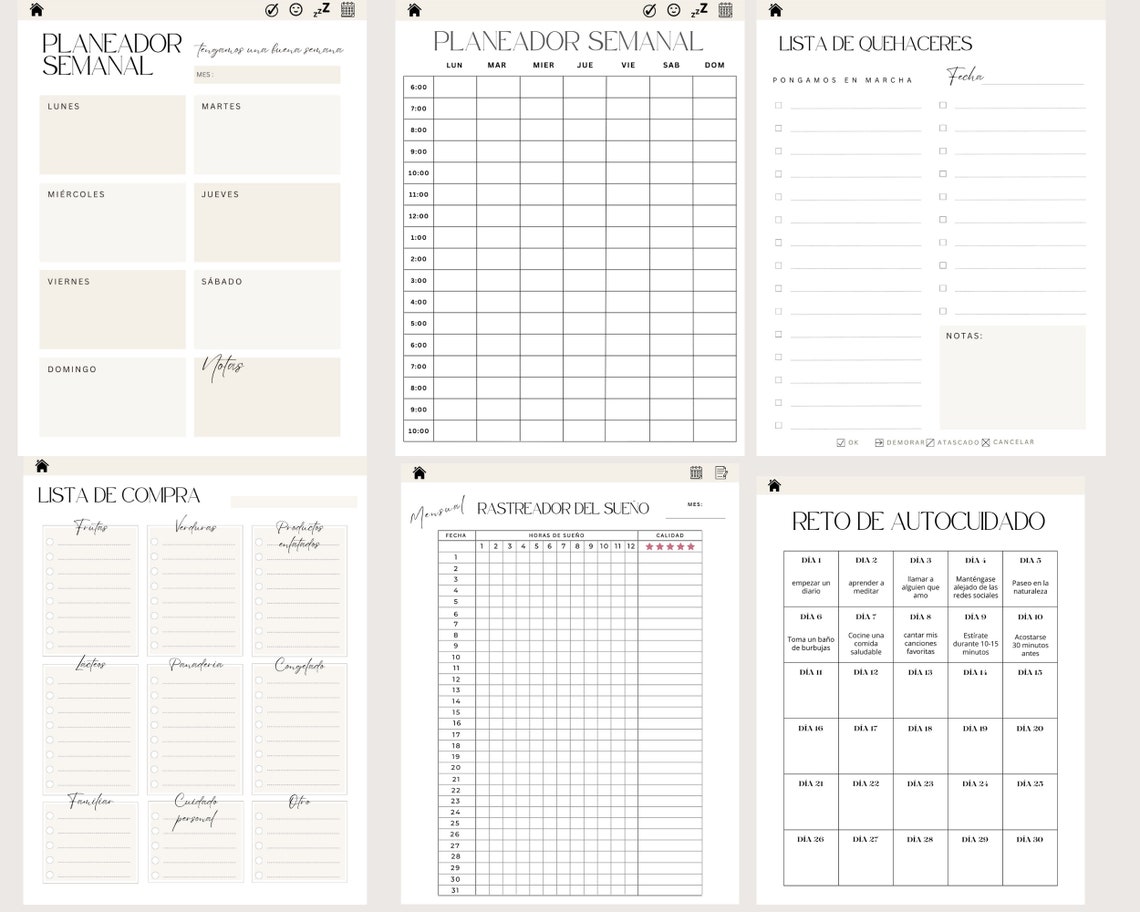 Digital Planner Spanish Agenda Digital Español 2025 Planificador ...