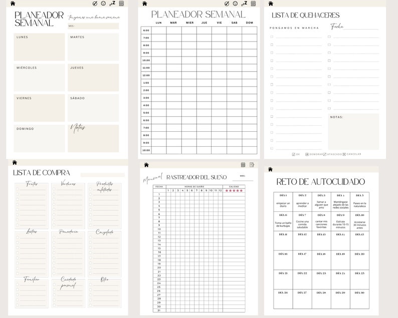 Digital Planner Spanish Agenda Digital Español 2025 Planificador ...
