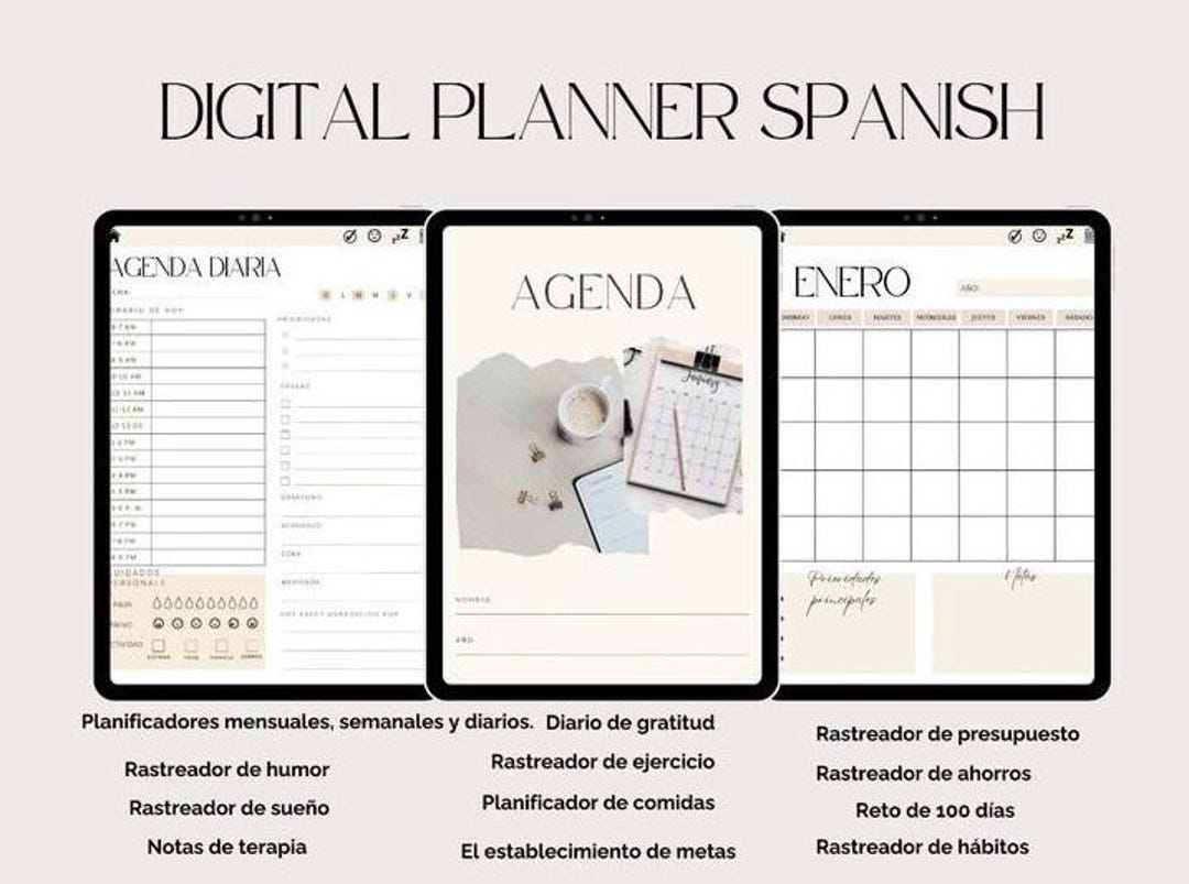 Digital Planner Spanish Agenda Digital Español 2025 Planificador ...