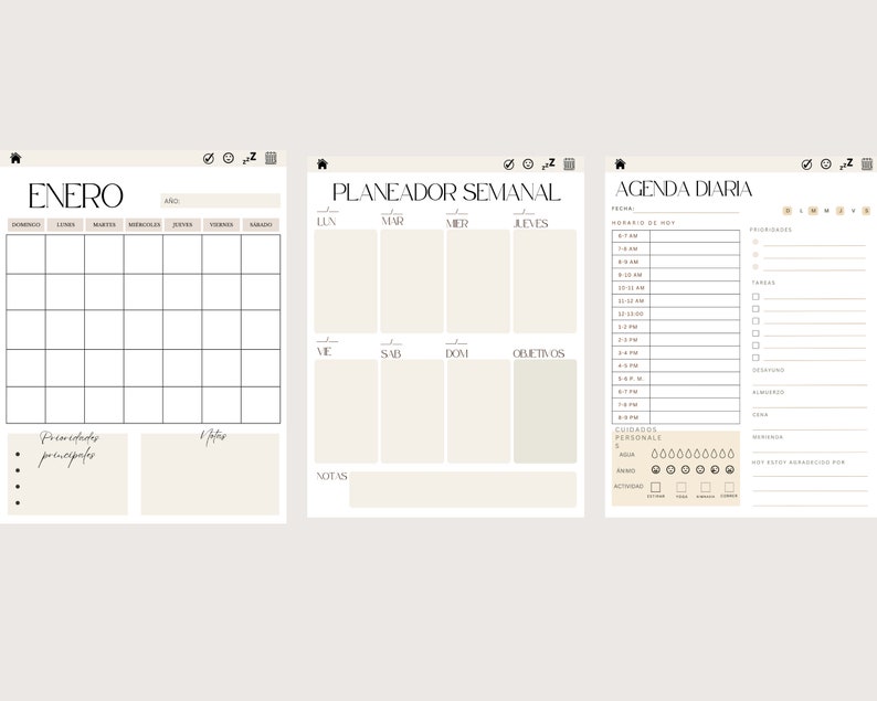 Digital Planner Spanish Agenda Digital Español 2025 Planificador ...