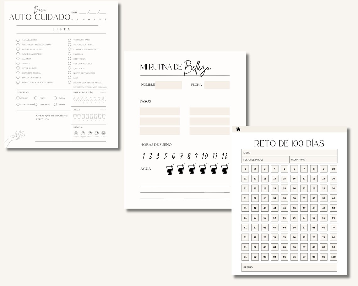 Planificador Rutinas Ejercicios Planificador De Bajar Peso Planeador De ...