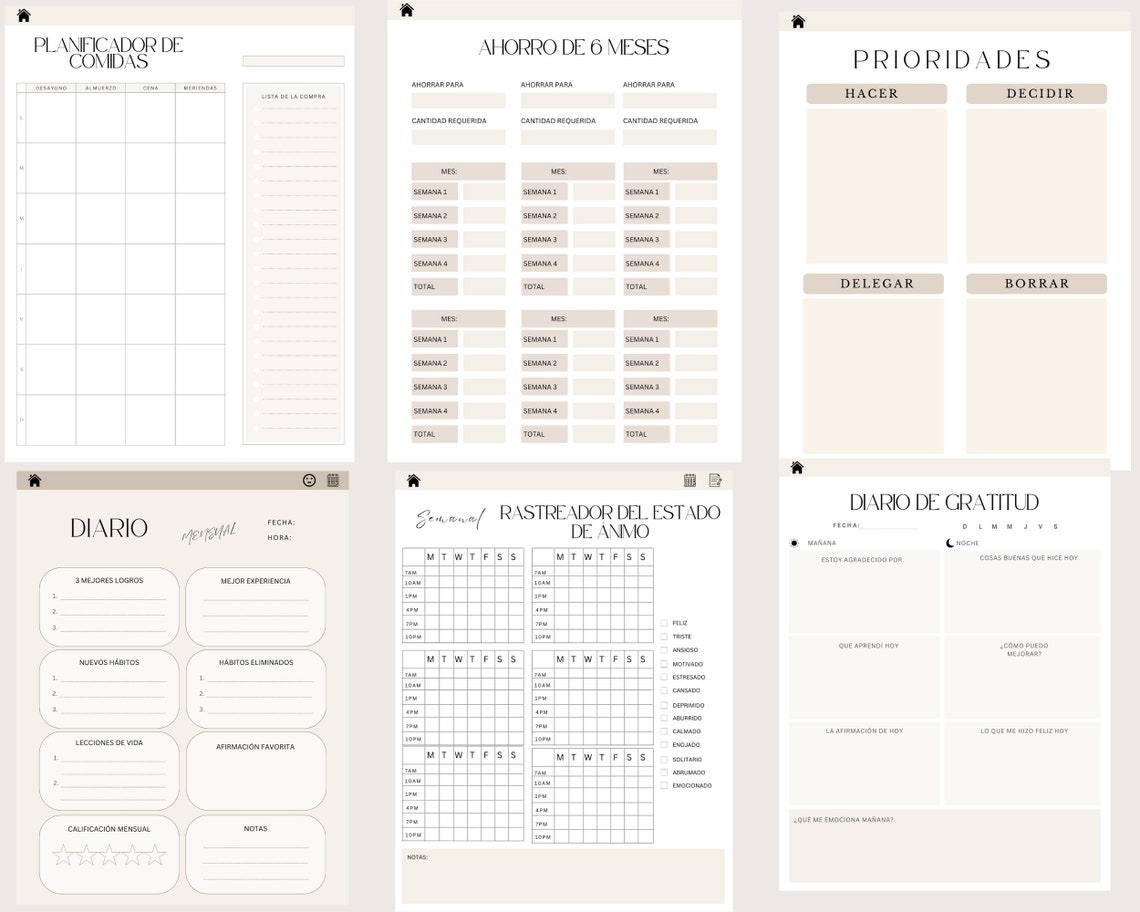 Digital Planner Spanish Agenda Digital Español 2025 Planificador ...