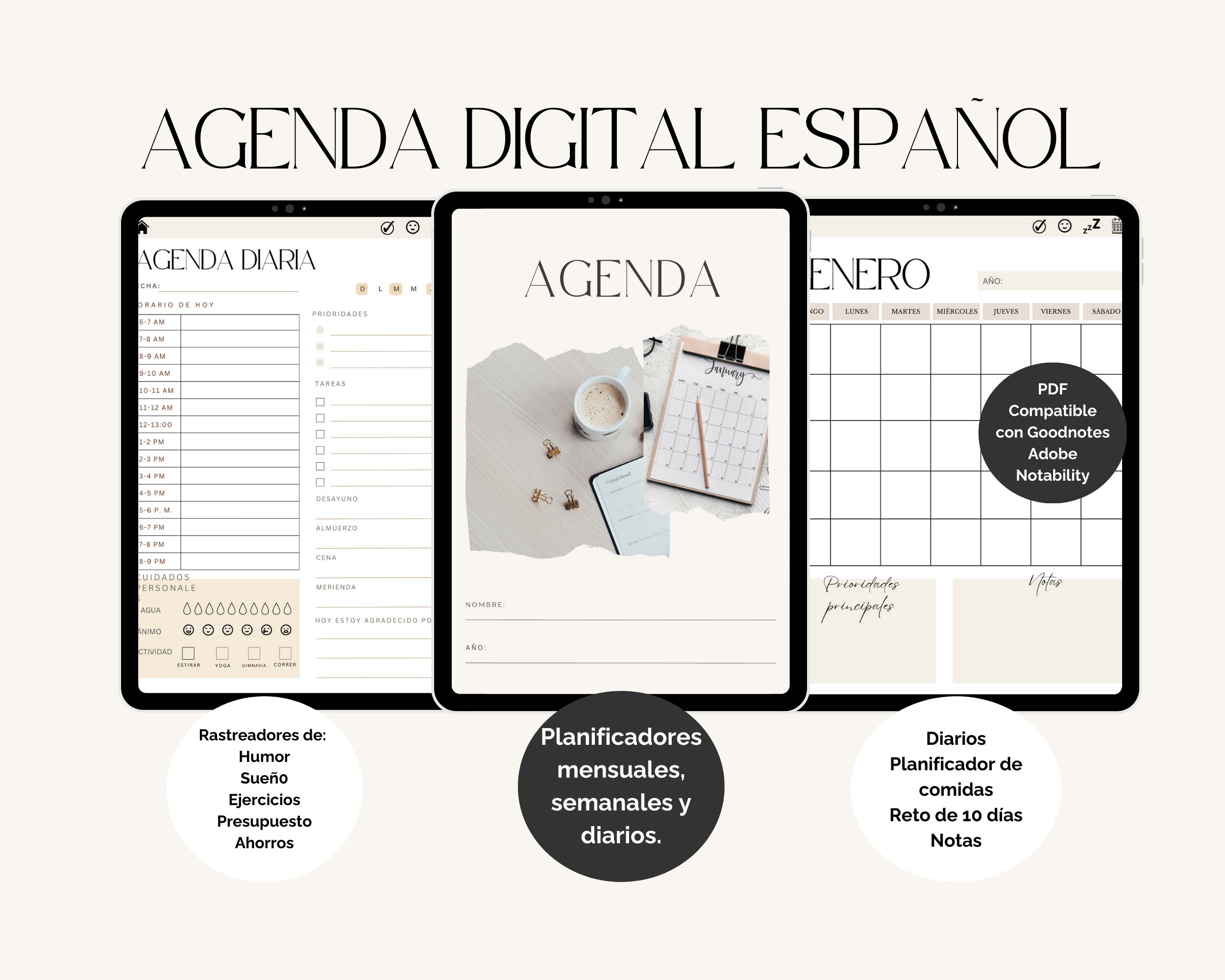 Digital Planner Spanish Agenda Digital Español Planificador espanol ...
