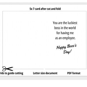 Boss Day Card Digital Printable Funny Digital Card for Boss Humor ...