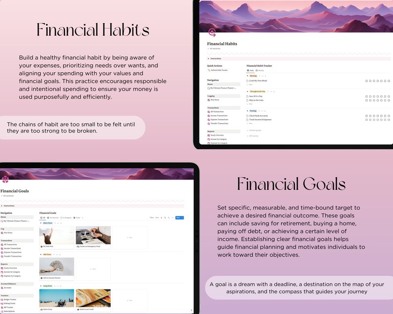 Notion Finance Planner Notion Template Budget Notion Business Template ...