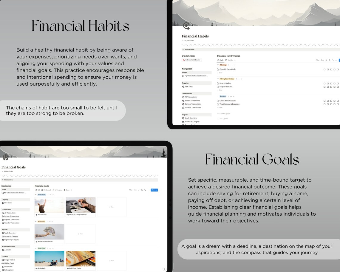 Notion Finance Planner Notion Template Budget Notion Business Template ...