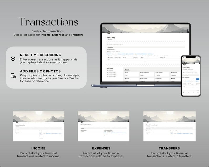 Notion Finance Planner Notion Template Budget Notion Business Template ...