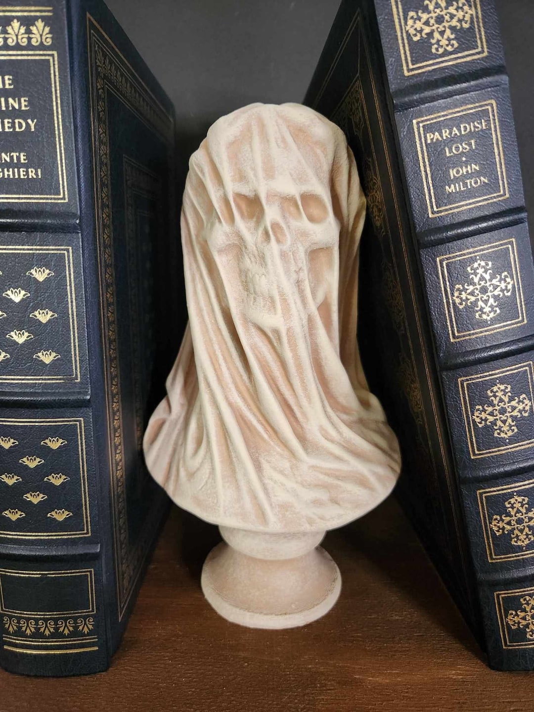 Vieled Skull Bust Statue - Etsy