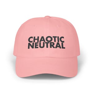 Chaotic Neutral Alignment D&D Cap, Gift for Geeks, Gamers, TTRPG Fans ...