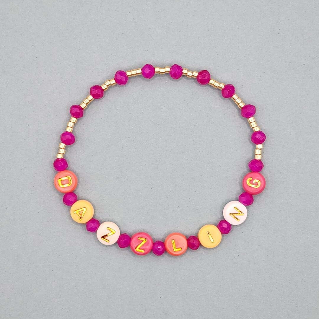 TTPD Dazzling Clara Bow Single Stretchy Friendship Bracelet Yellow ...