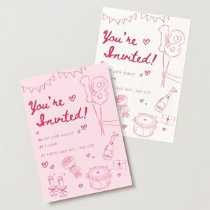 18th Birthday Card Invitations. 18th Birthday. Canva Template ...