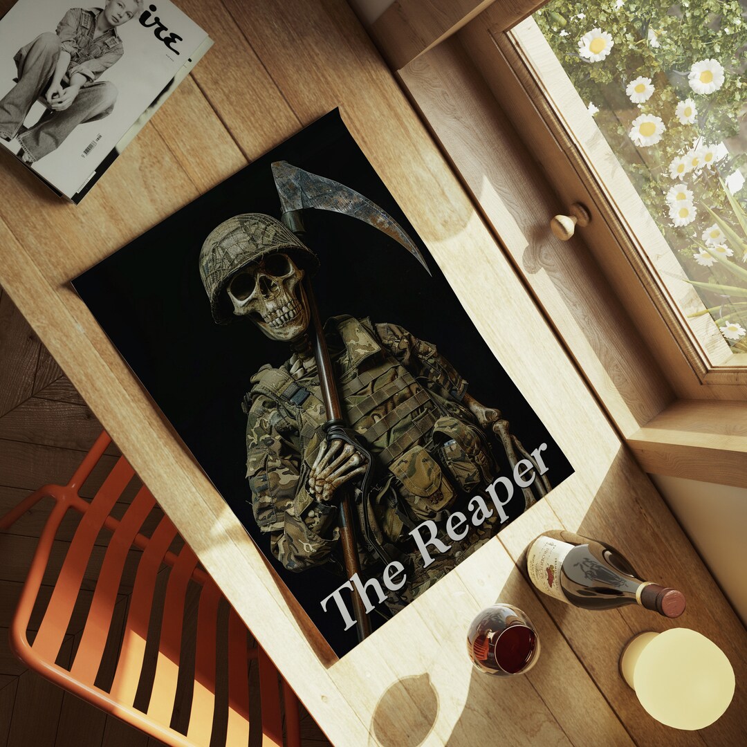 The Reaper Poster Grim Art, Death Symbol, Dark Aesthetic, Mystical ...