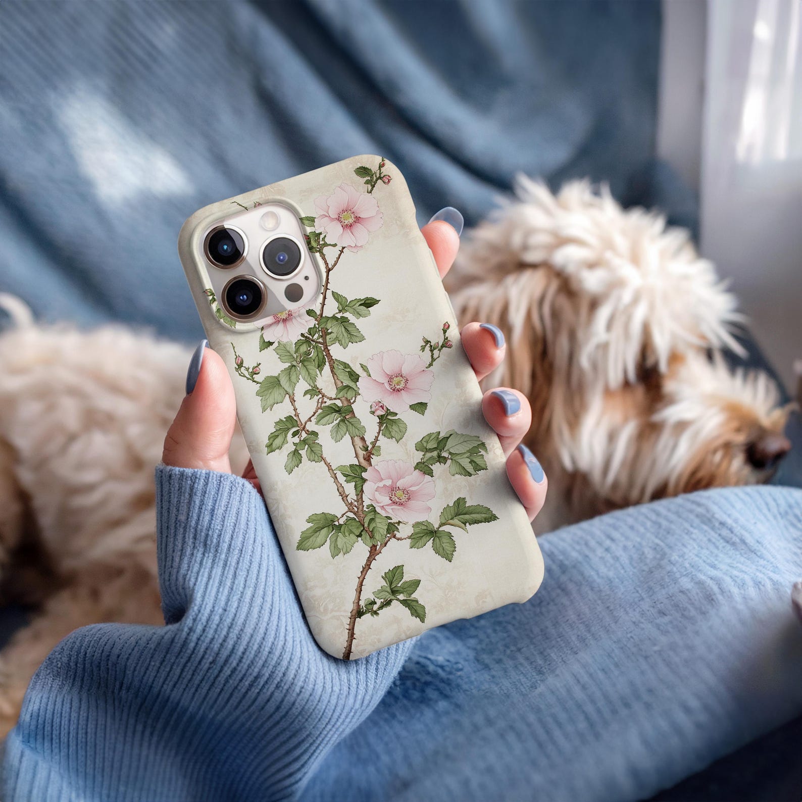 Vintage Botanical iPhone Case, Korean Mugunghwa Design, Rose of Sharon ...