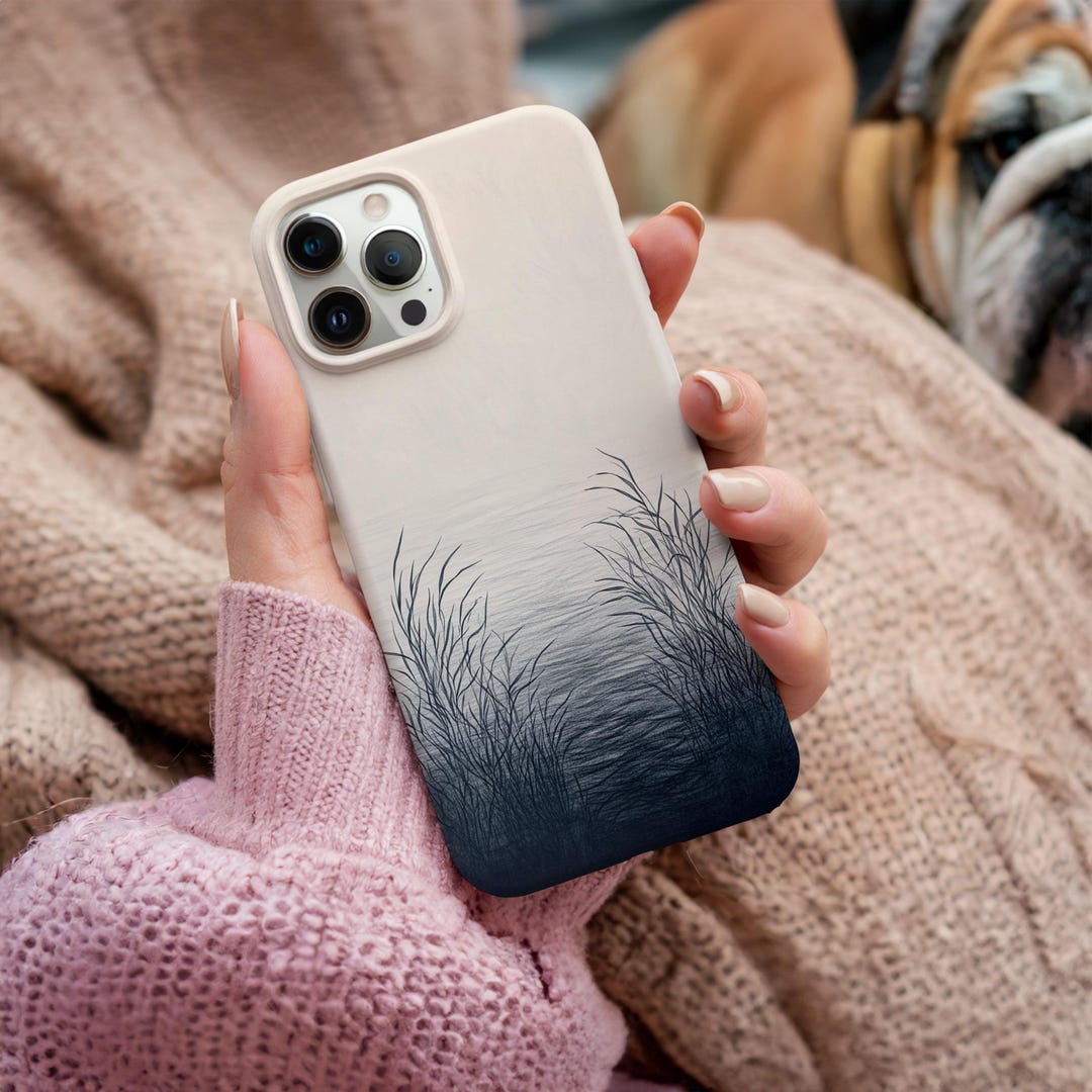 Seagrass iPhone Case, Ocean Waves Phone Cover, Coastal Art iPhone Case ...