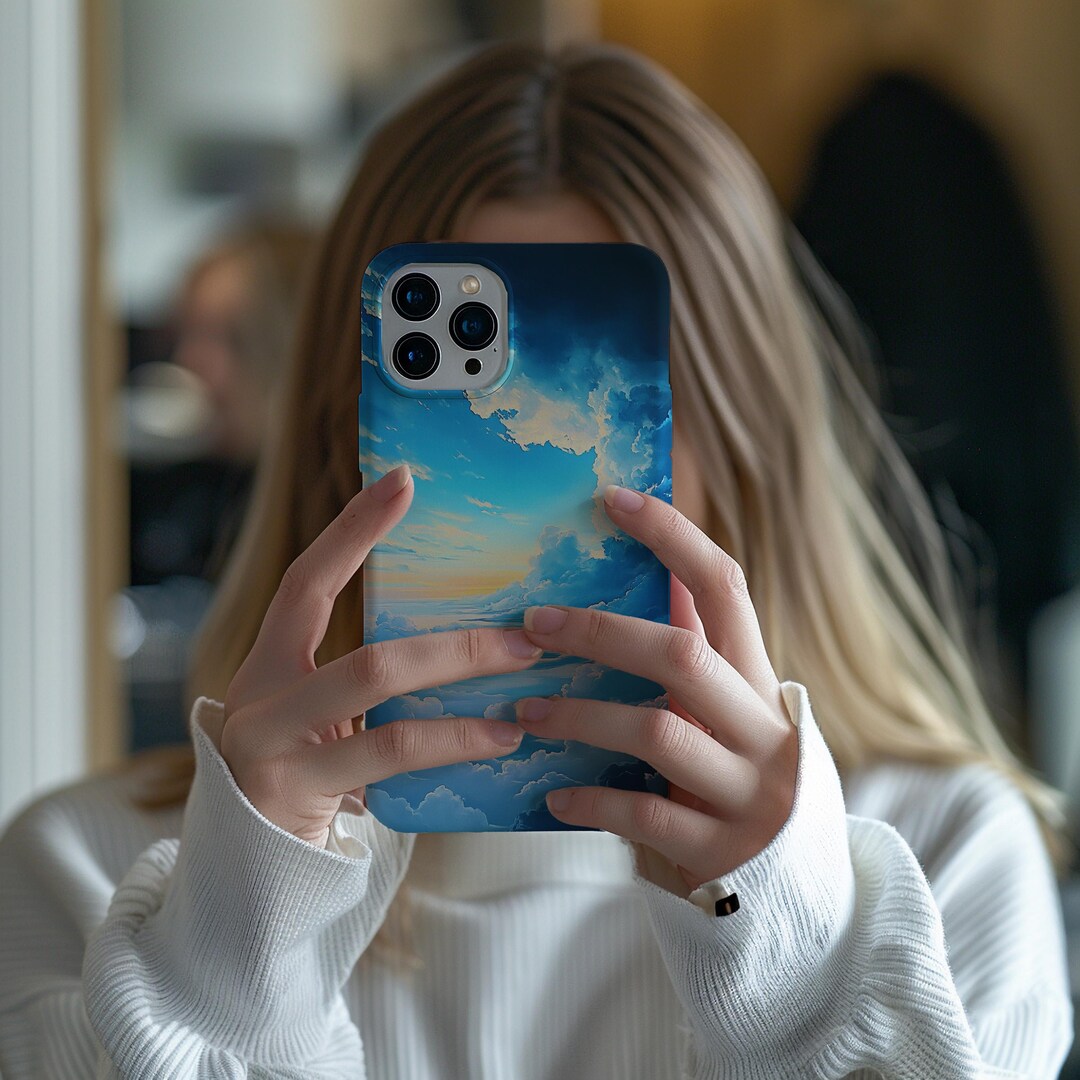 Boundless Sky iPhone Case, Cloudy Sky Phone Case, Aesthetic iPhone ...