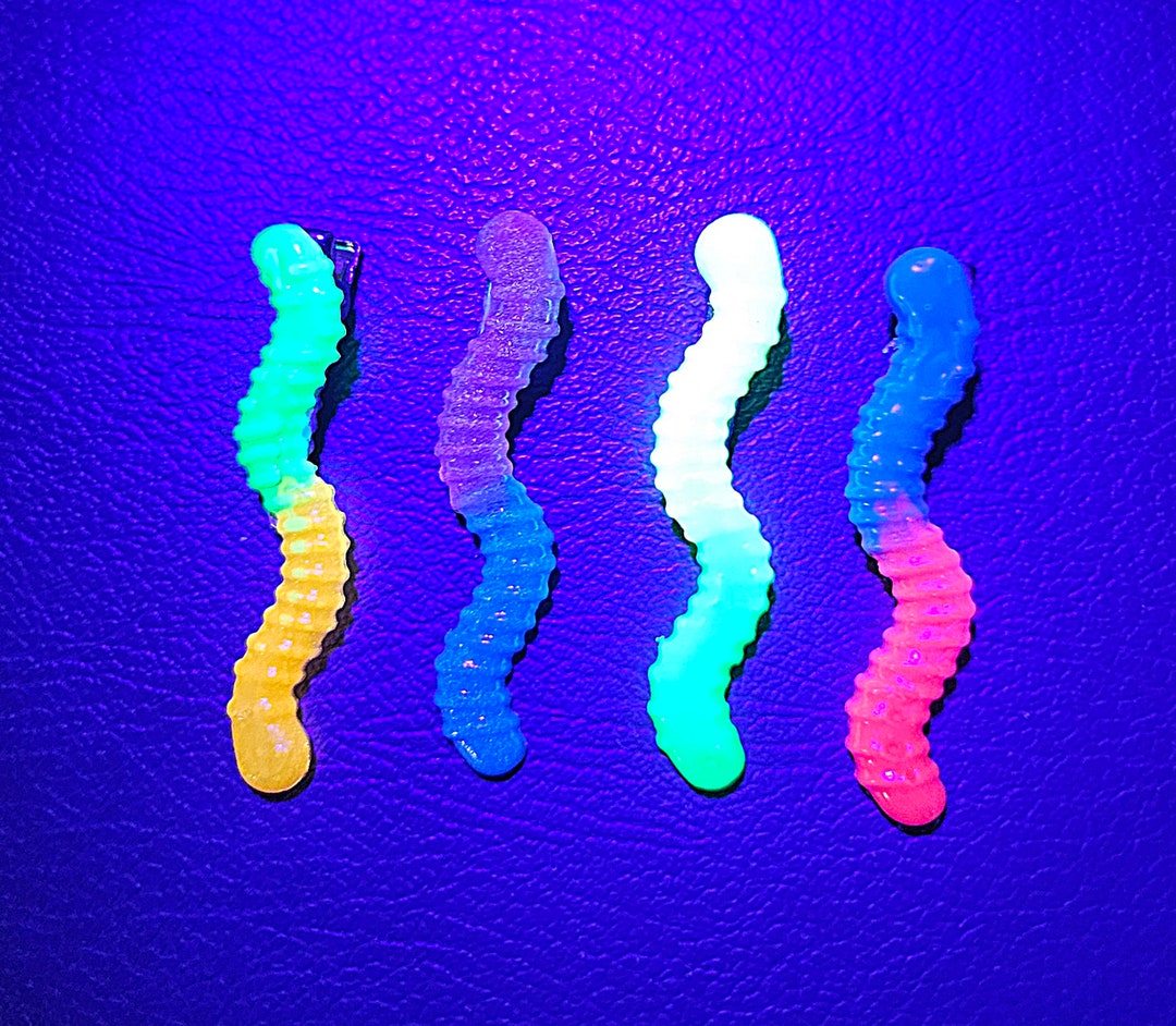 2 PACK Gummy Worm Hat / Hair Clip - Etsy