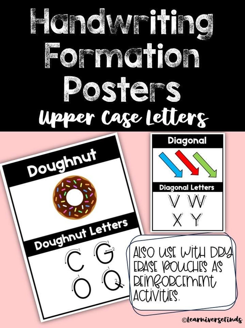 Handwriting Formation Posters (upper Case Letters) - Etsy