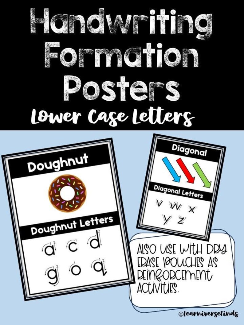 Handwriting Formation Posters (lower Case Letters) - Etsy