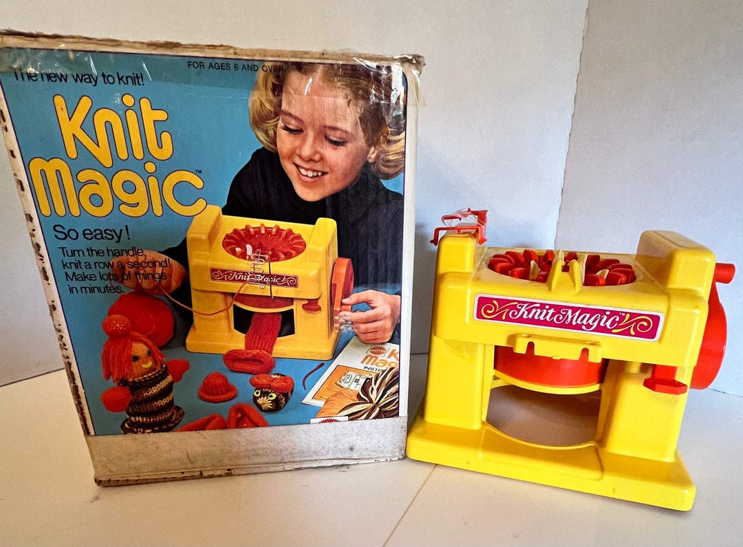 Mattel Knit Magic Vintage Toy From 1974. Made in the USA - Etsy