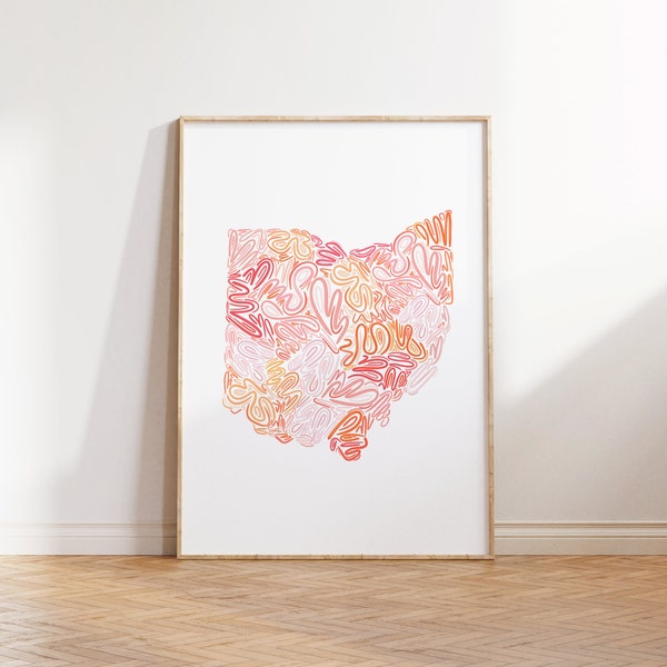 State Map Art Print - Etsy