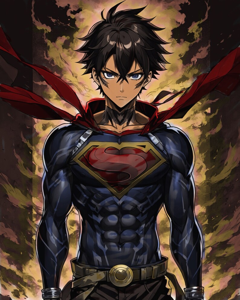 Anime Comic Super Hero - Etsy