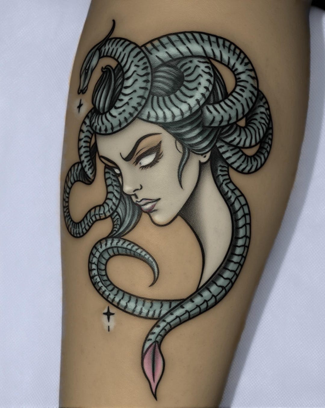 Medusa Tattoo: Digitally Painted (digital Download) - Etsy