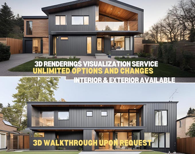 3D Rendering Custom Photorealistic Architecture House MODERN Kitchen ...