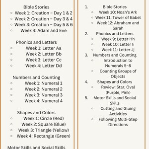 PK3 Abeka-style Curriculum | Year-long Preschool Learning Program ...