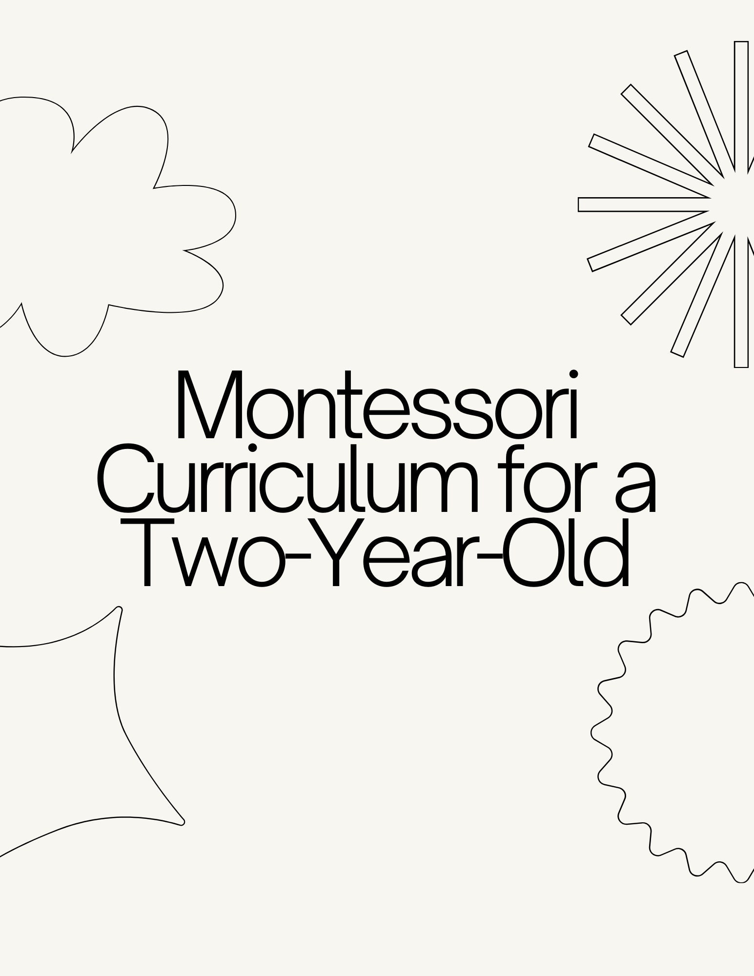 Montessori Curriculum for Two Year Old - Etsy