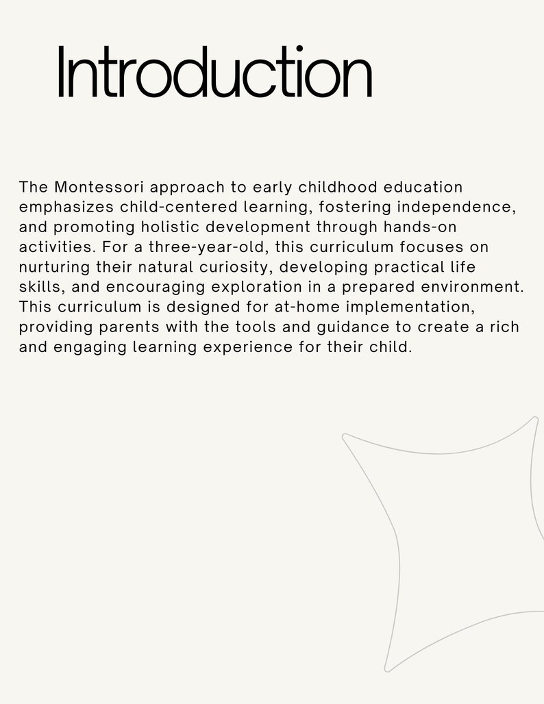 Montessori Curriculum for Three Year Old - Etsy