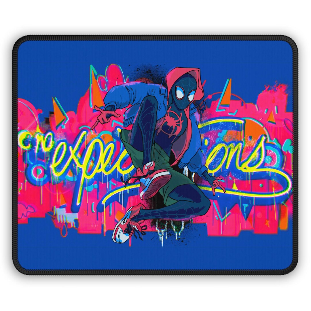 Miles Morales Spider-man Into the Spider-verse Gaming Mouse Pad - Etsy