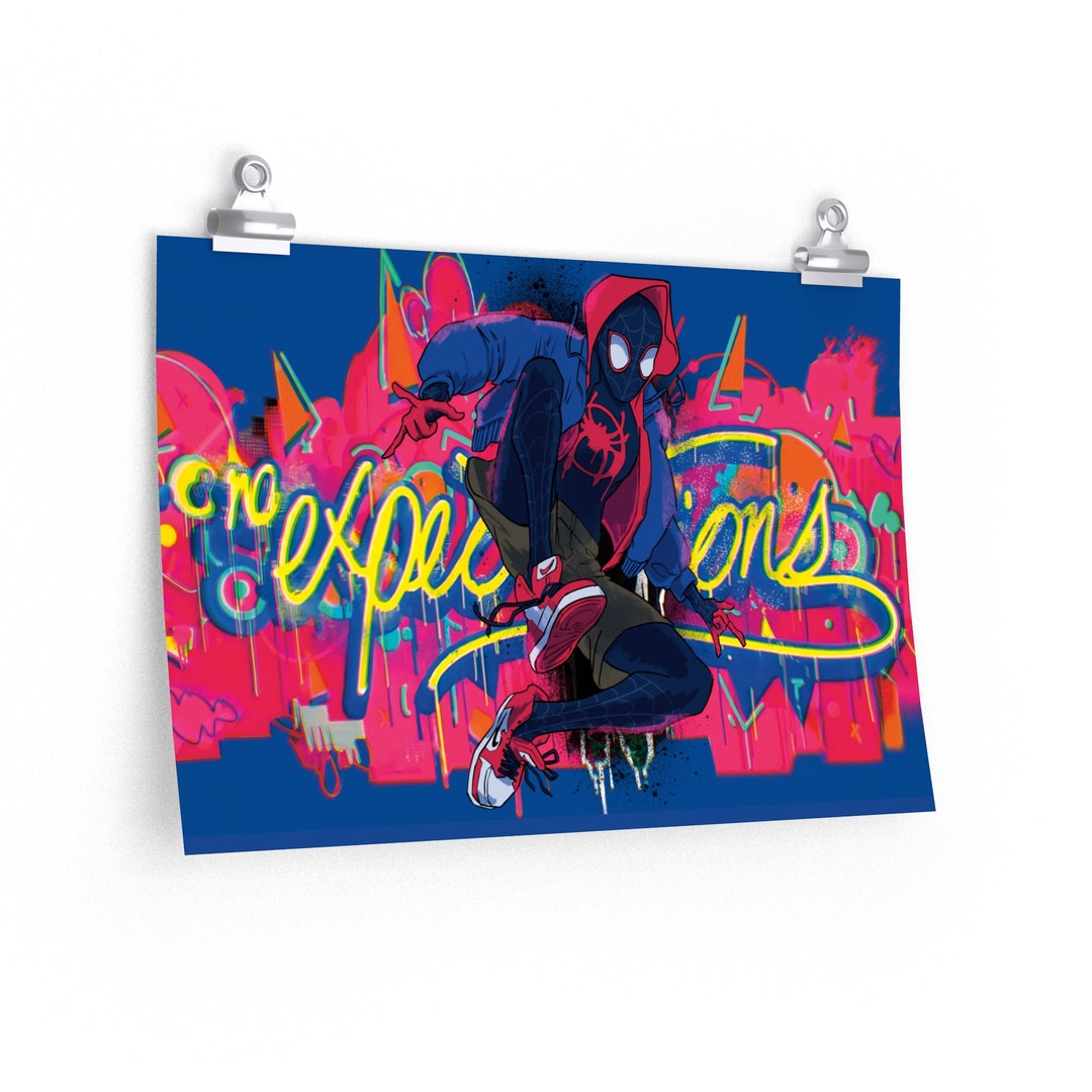 Miles Morales Spider-man No Expectations Art Print Poster, Into the ...