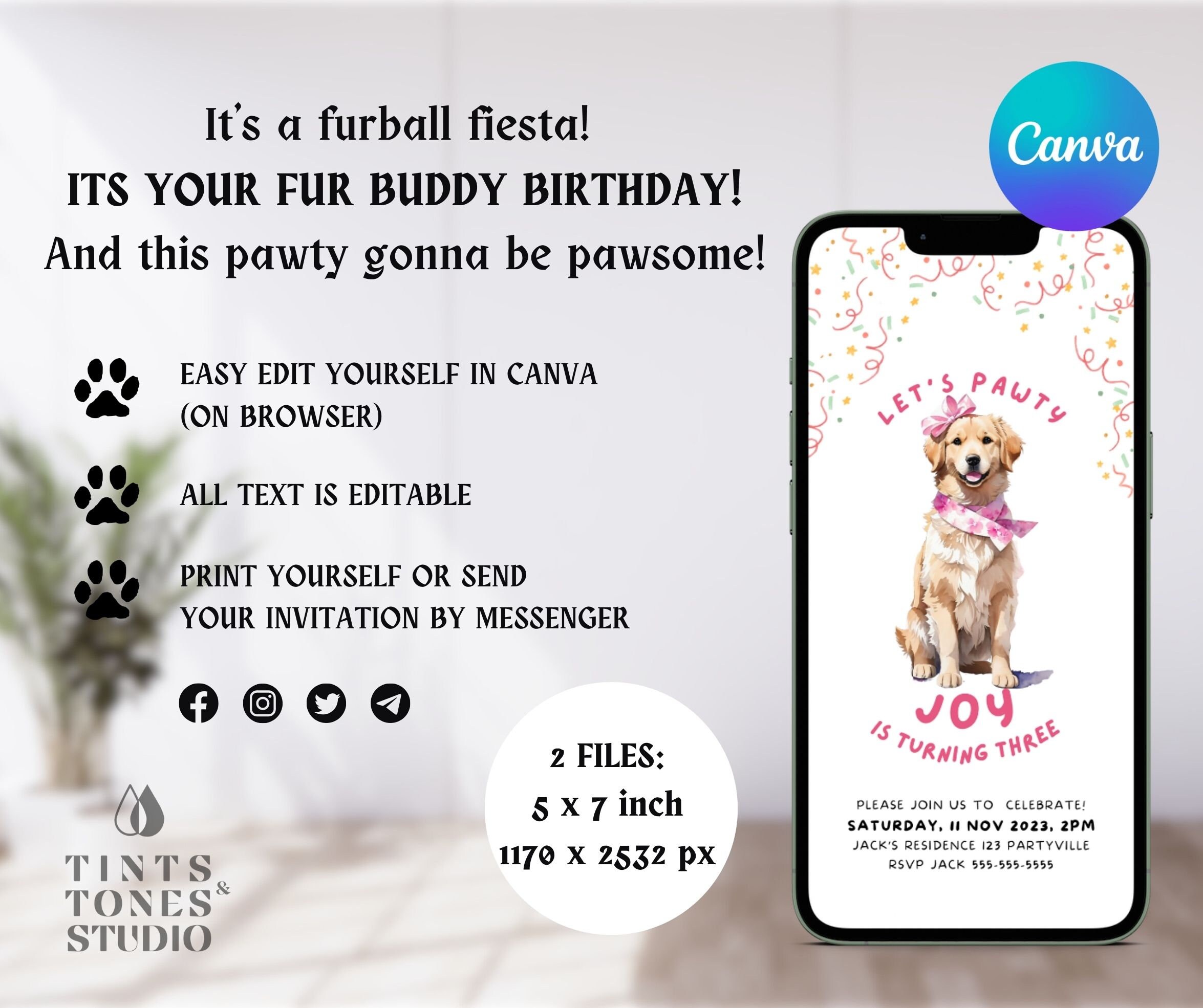 Printable Dog Birthday Card Printable Birthday Card Funny - Etsy