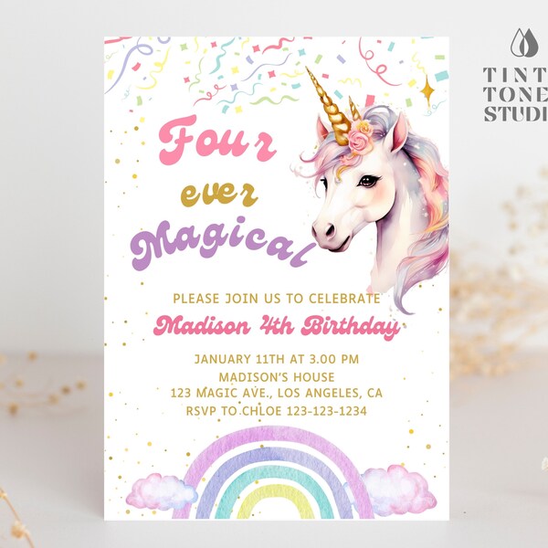 Four Ever Magical Birthday - Etsy