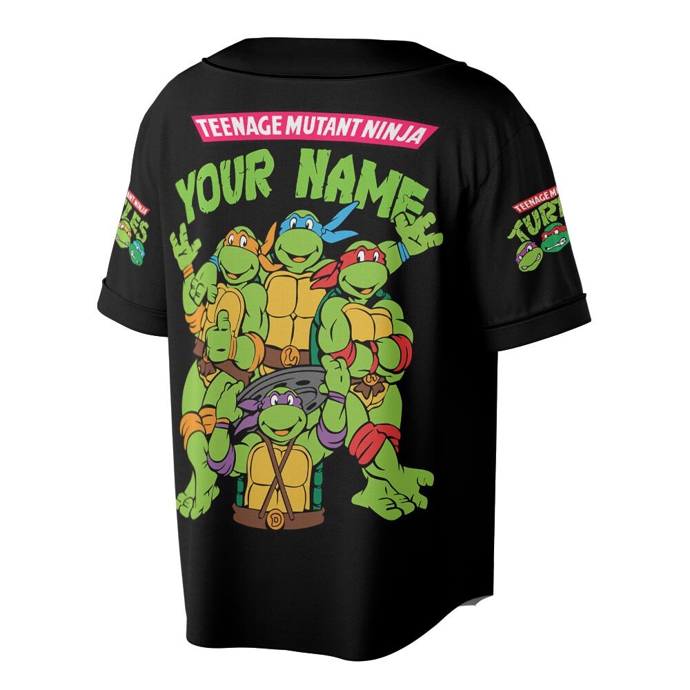 Teenage Mutant Ninja Turtles Mutant Mayhem Movie Baseball Jersey, Ninja ...