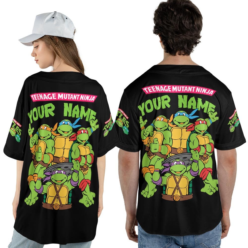 Teenage Mutant Ninja Turtles Mutant Mayhem Movie Baseball Jersey, Ninja ...