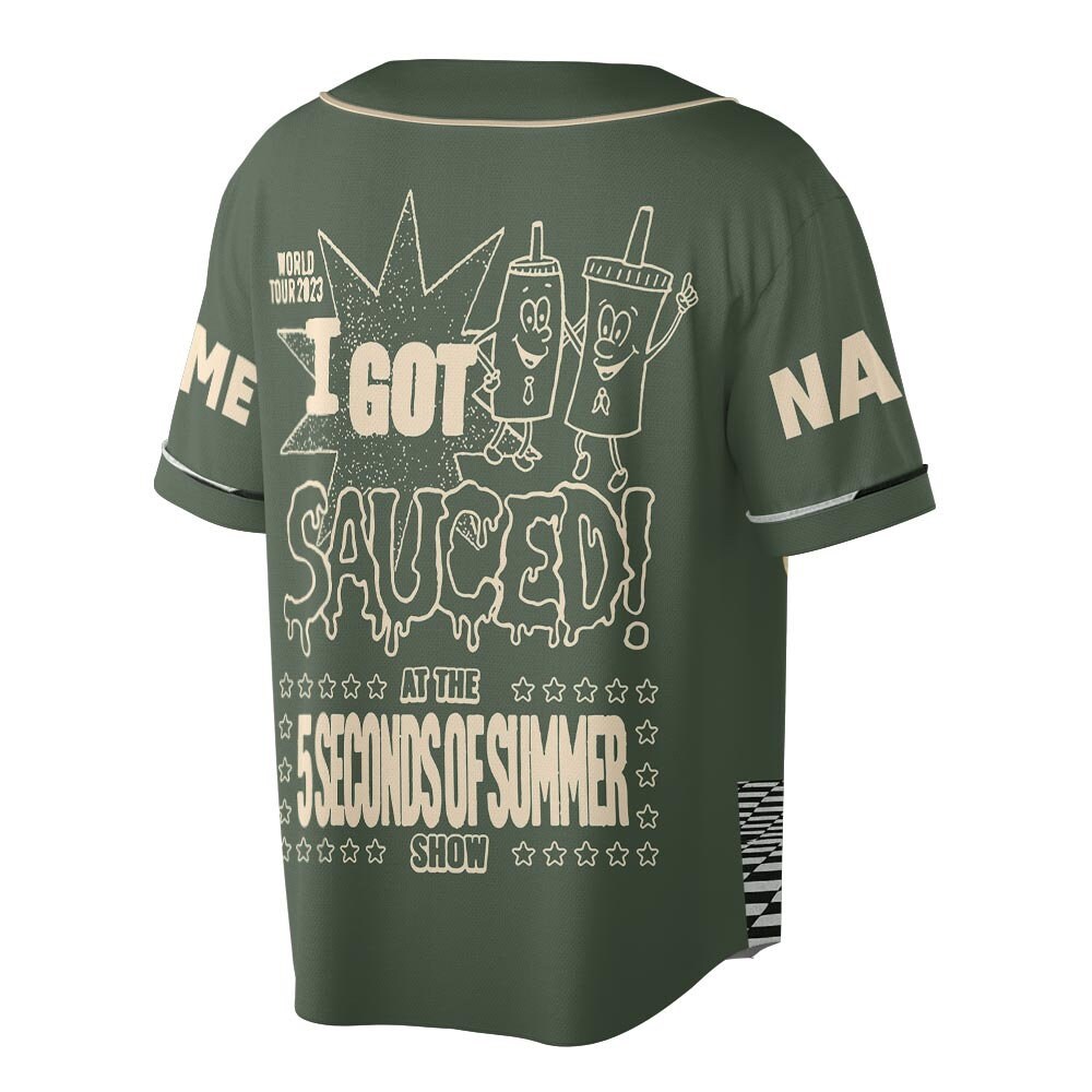 Custom Name 5 Seconds of Summer Baseball Jersey, 5S0S Tour Shirt sold ...
