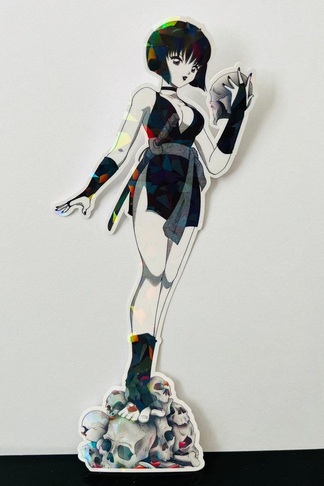 Yura Skull & Bone Anime 5+ Inch Vinyl Holographic Sticker - Etsy