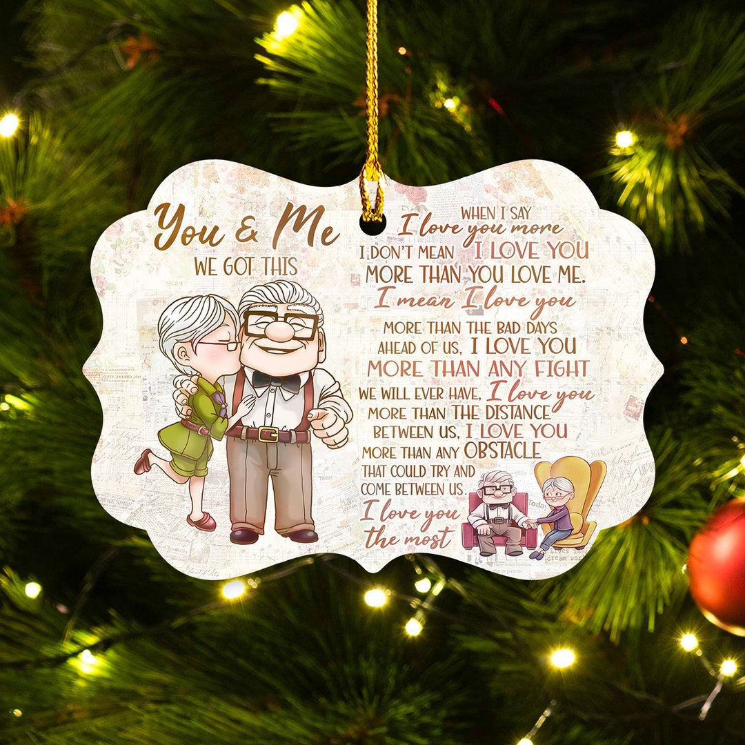Up Movie Carl and Ellie Christmas Ornament Married Couple - Etsy
