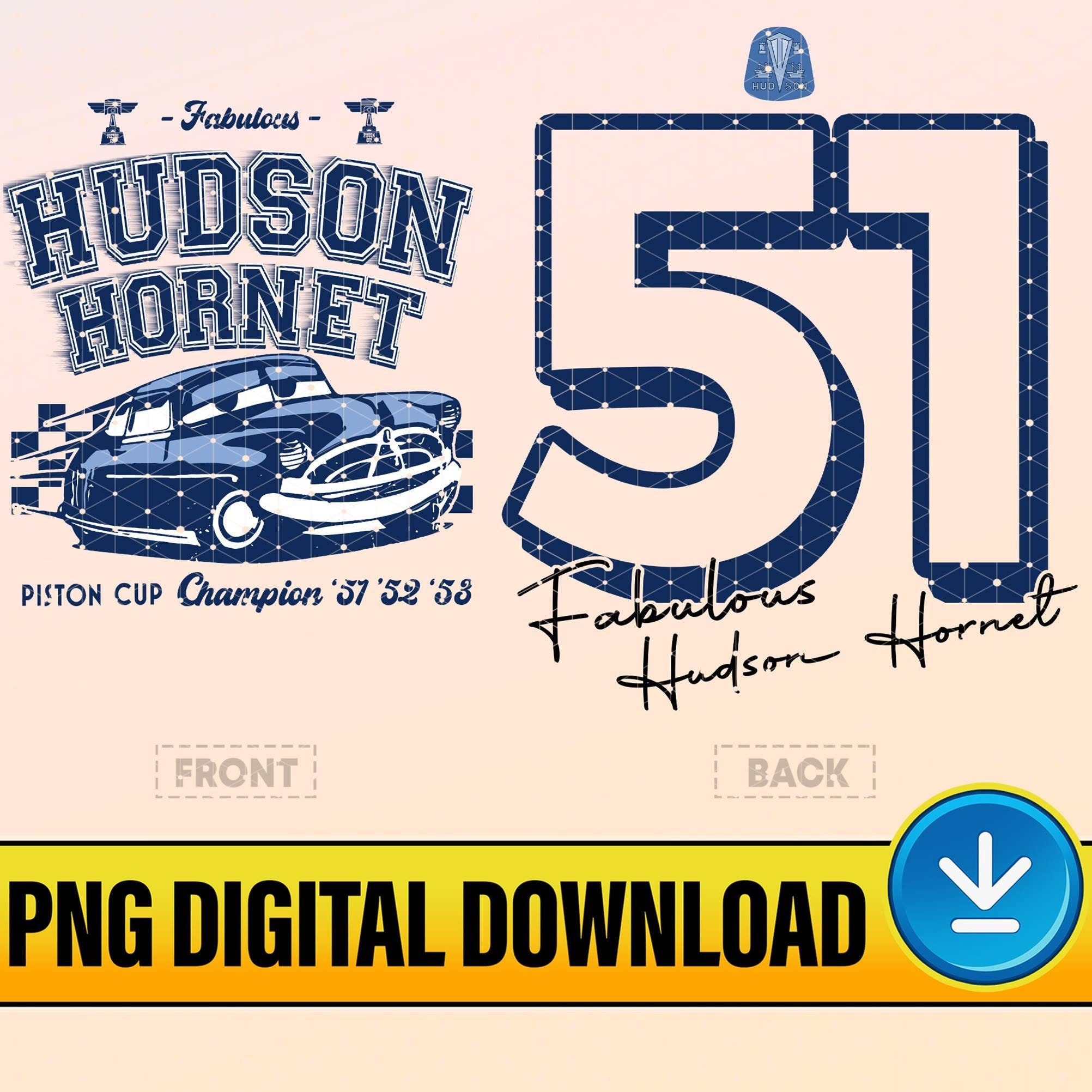 Doc Hudson Png Cars Movie Png Fabulous Hudson Hornet Png - Etsy